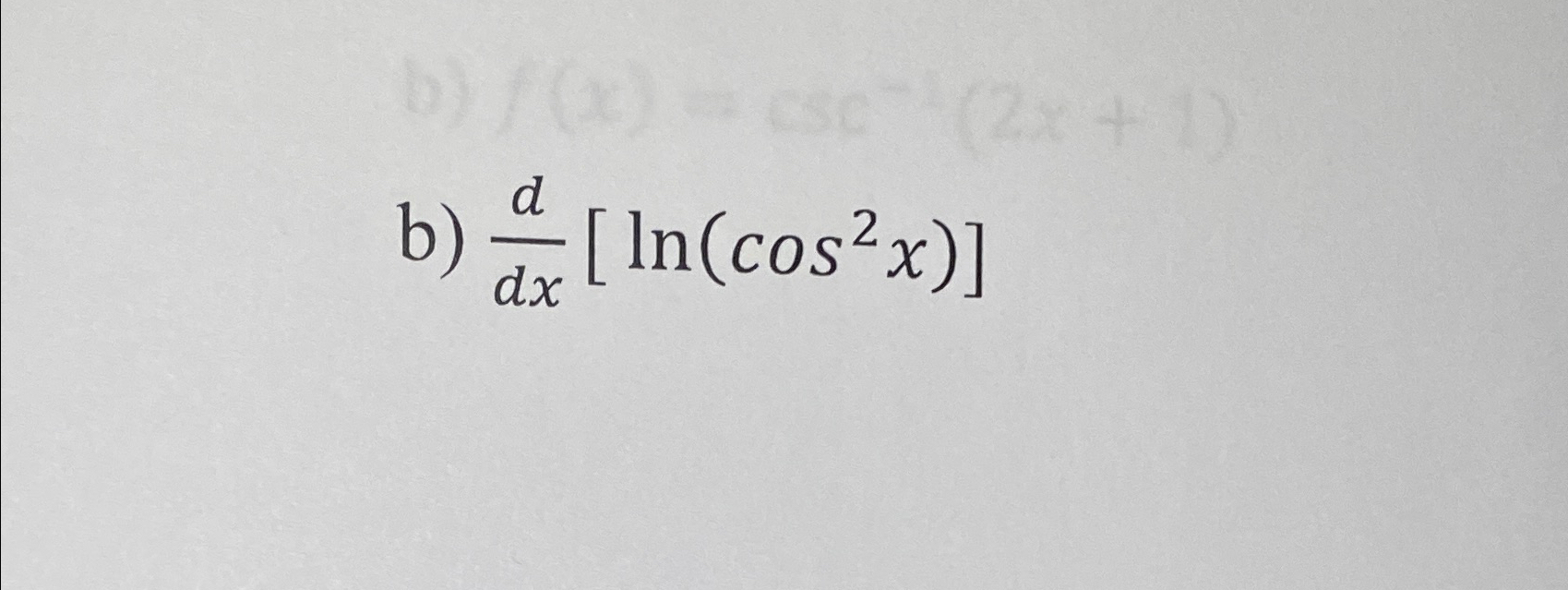 Solved Find the derivatives of the following function | Chegg.com