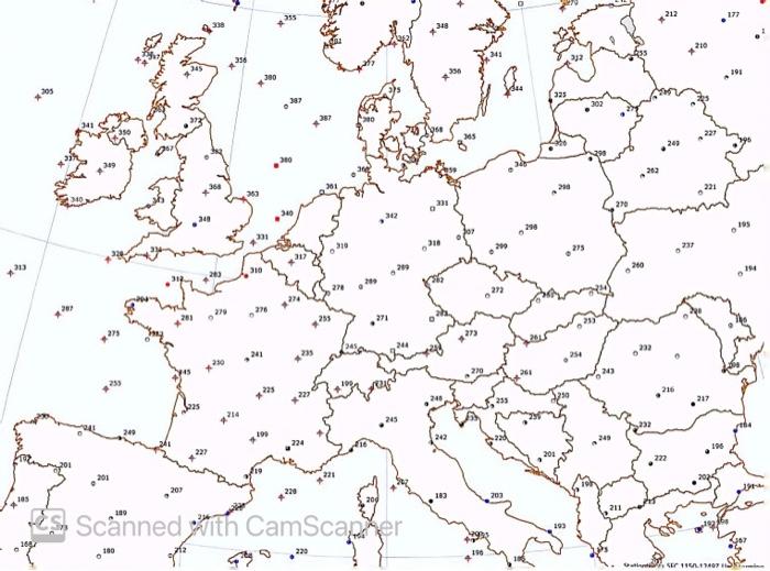 Perform an isobar analysis on the weather map by | Chegg.com