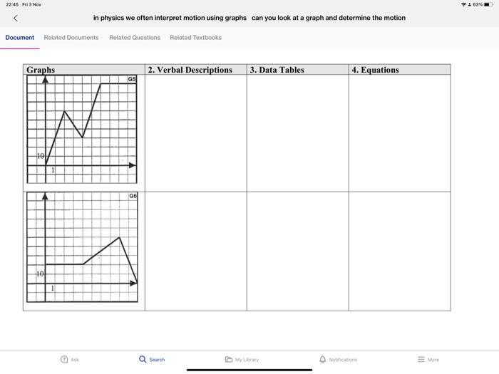 Fril 3Nor in physics we often interpret motion using | Chegg.com