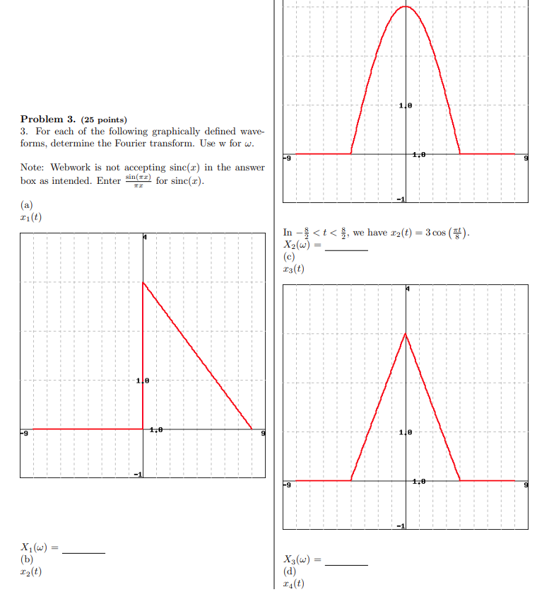 Problem 3. (25 ﻿points)For each of the following | Chegg.com