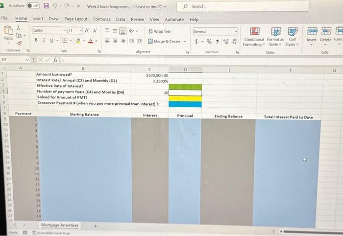 Search File Home Insert Draw Page tayout Formulas | Chegg.com