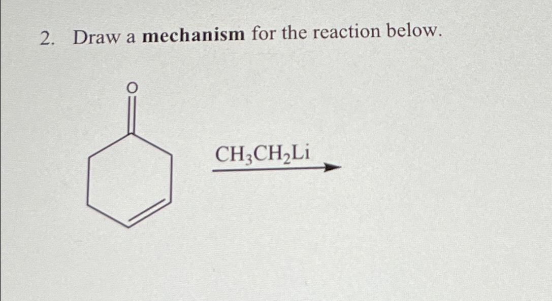 Solved Draw a mechanism for the reaction below. | Chegg.com