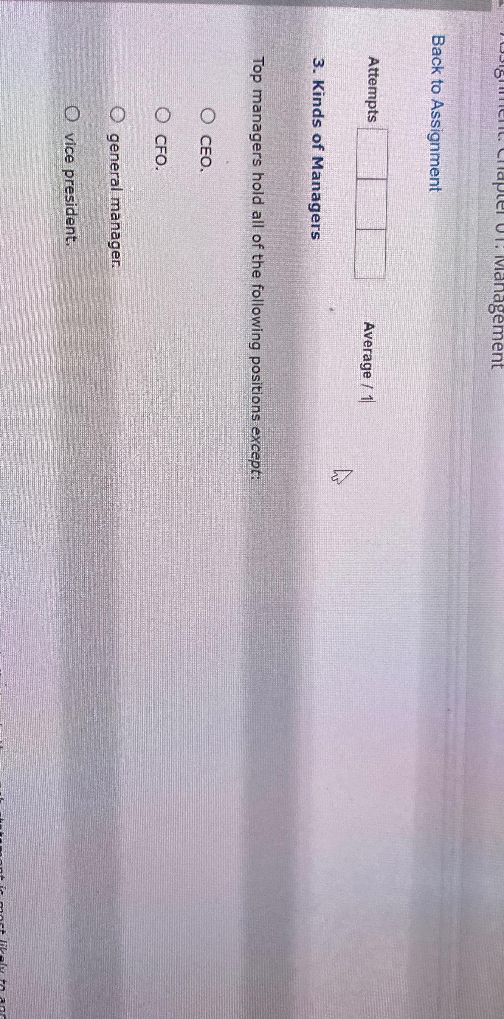 Solved Back to AssignmentAttemptsAverage / 13. ﻿Kinds of | Chegg.com
