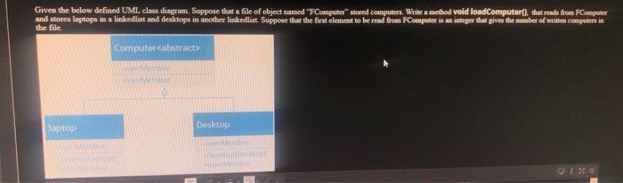 Solved Given the below defined UML class diagram. Suppose | Chegg.com