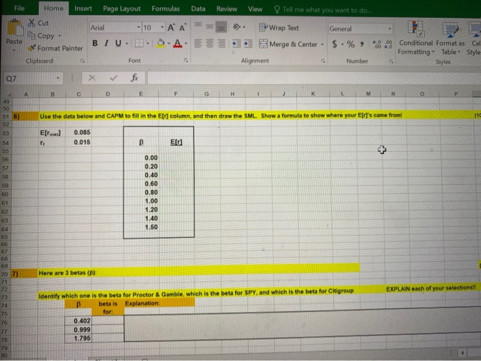Solved File Home Insert Page Layout Formulas Data Review | Chegg.com
