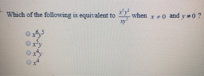 Solved Which of the following is equivalent to when x + and | Chegg.com
