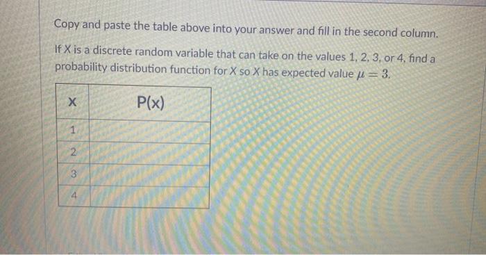 Solved Copy and paste the table above into your answer and | Chegg.com