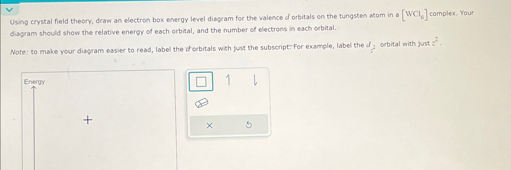 Solved Using crystal field theory, draw an electron box | Chegg.com