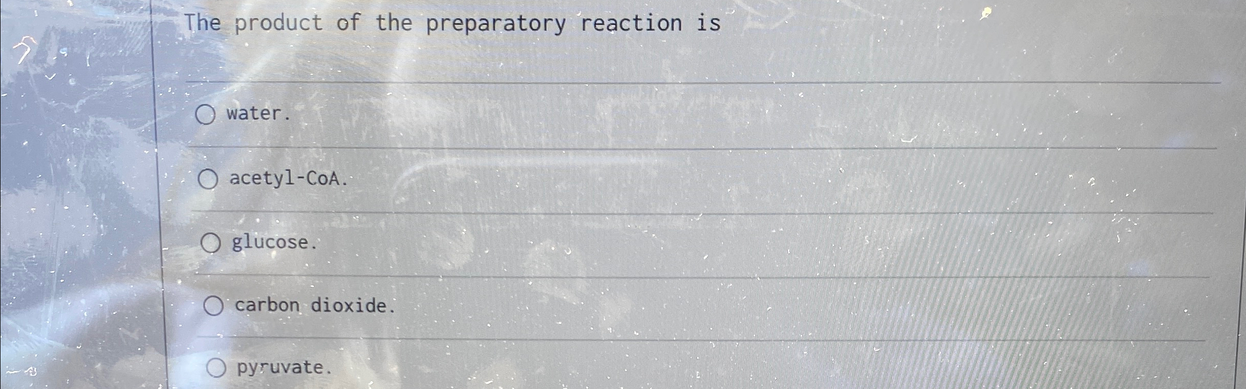 Solved The product of the preparatory reaction | Chegg.com