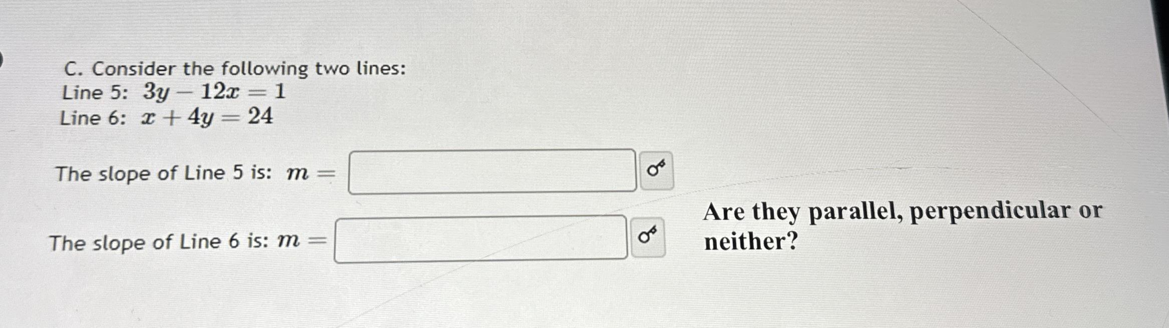 Solved C. ﻿Consider the following two lines:Line 5: | Chegg.com