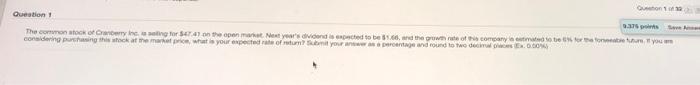 Solved Question 31 The common of Cranberry for S41 on the | Chegg.com
