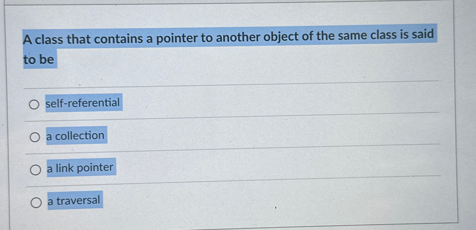 Solved A class that contains a pointer to another object of | Chegg.com
