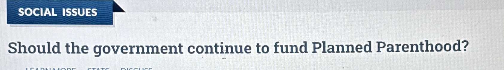 Solved Should the government continue to fund Planned | Chegg.com