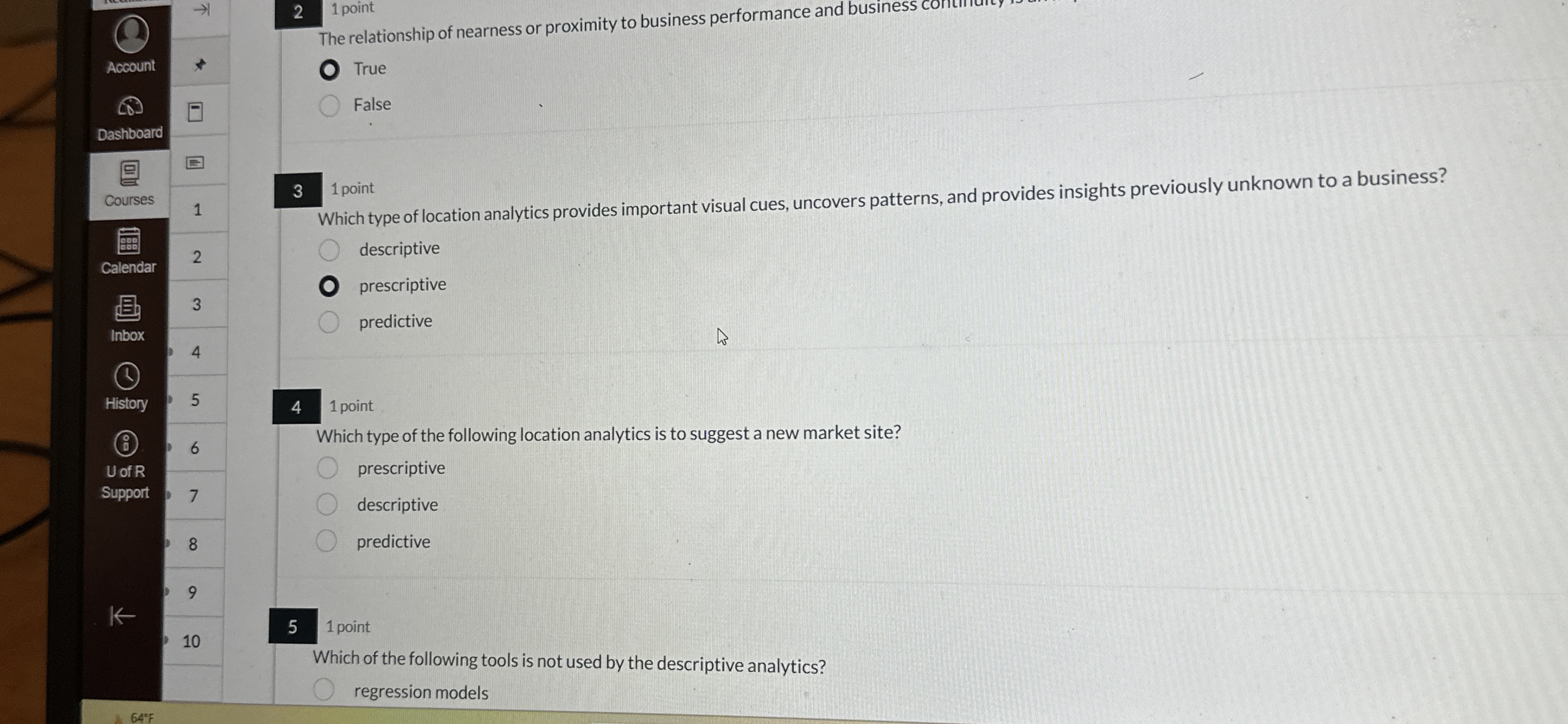 Solved 21 ﻿pointThe relationship of nearness or proximity to | Chegg.com