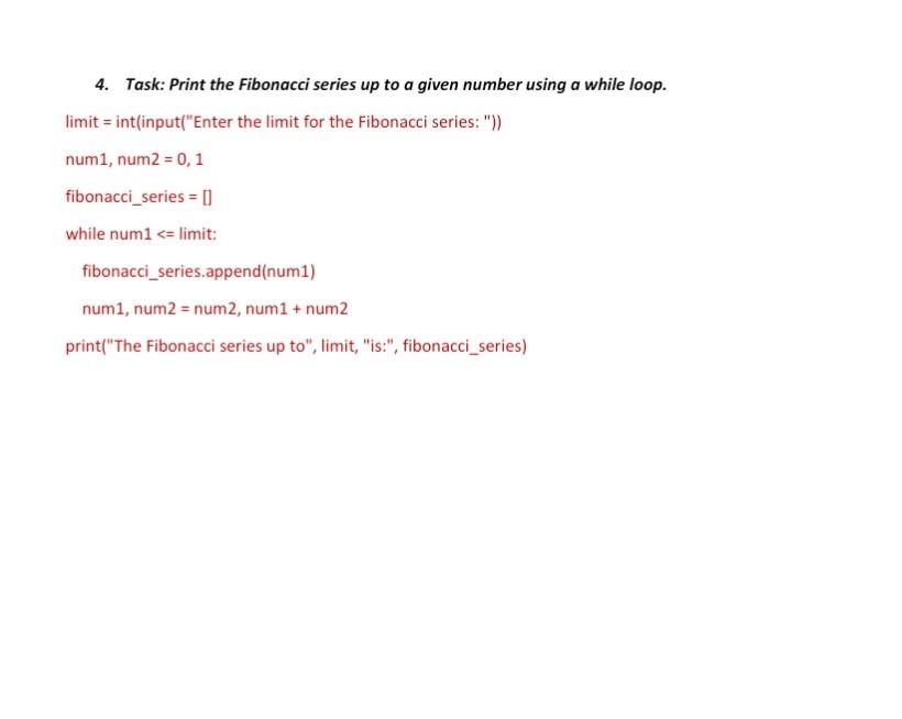 2. Task: Print all even numbers between 1 and 50 | Chegg.com