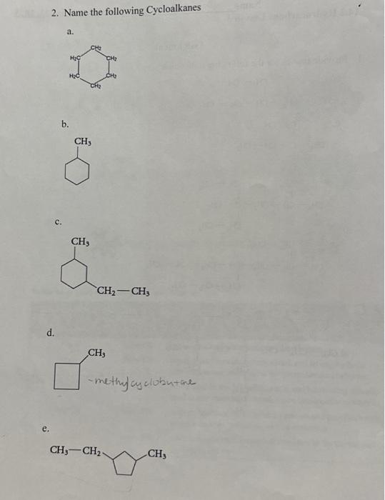 Solved 4. Give the IUPAC name 5. 6. 7. 8. 10. 1. Provide | Chegg.com