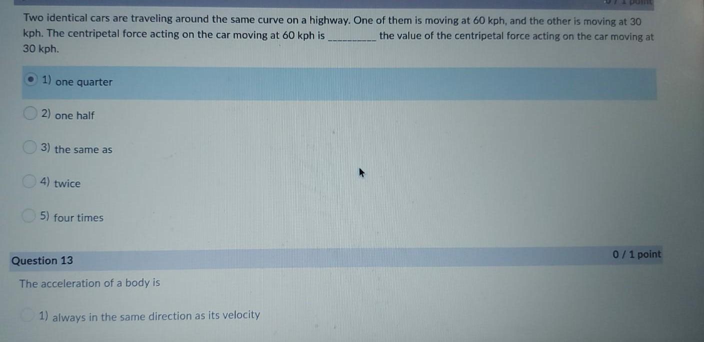 Solved UPO Two identical cars are traveling around the same | Chegg.com