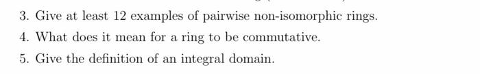 Solved 3. Give at least 12 examples of pairwise | Chegg.com