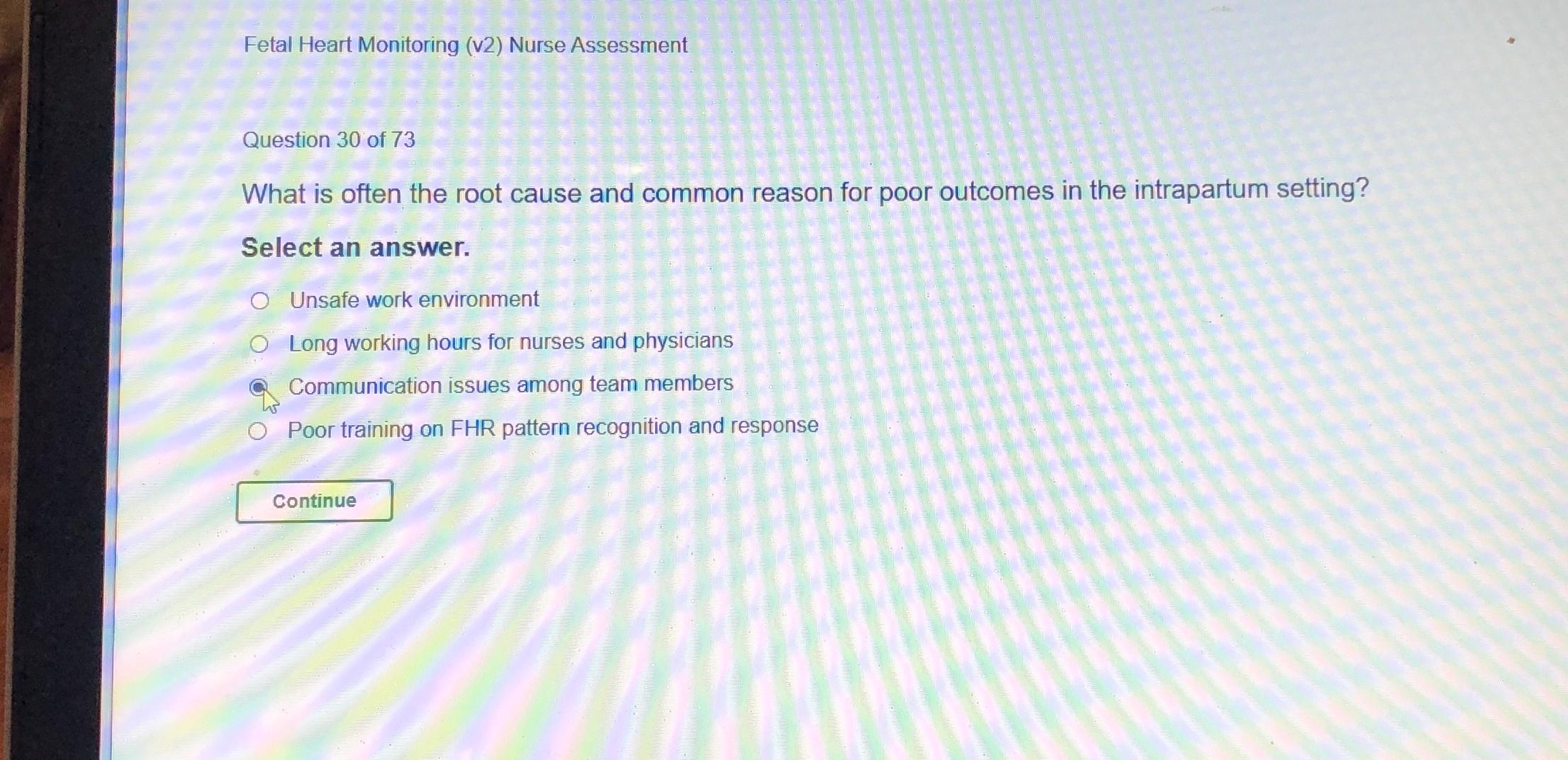 Solved Fetal Heart Monitoring (v2) ﻿Nurse AssessmentQuestion | Chegg.com