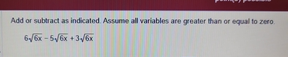 Solved Add or subtract as indicated. Assume all variables | Chegg.com