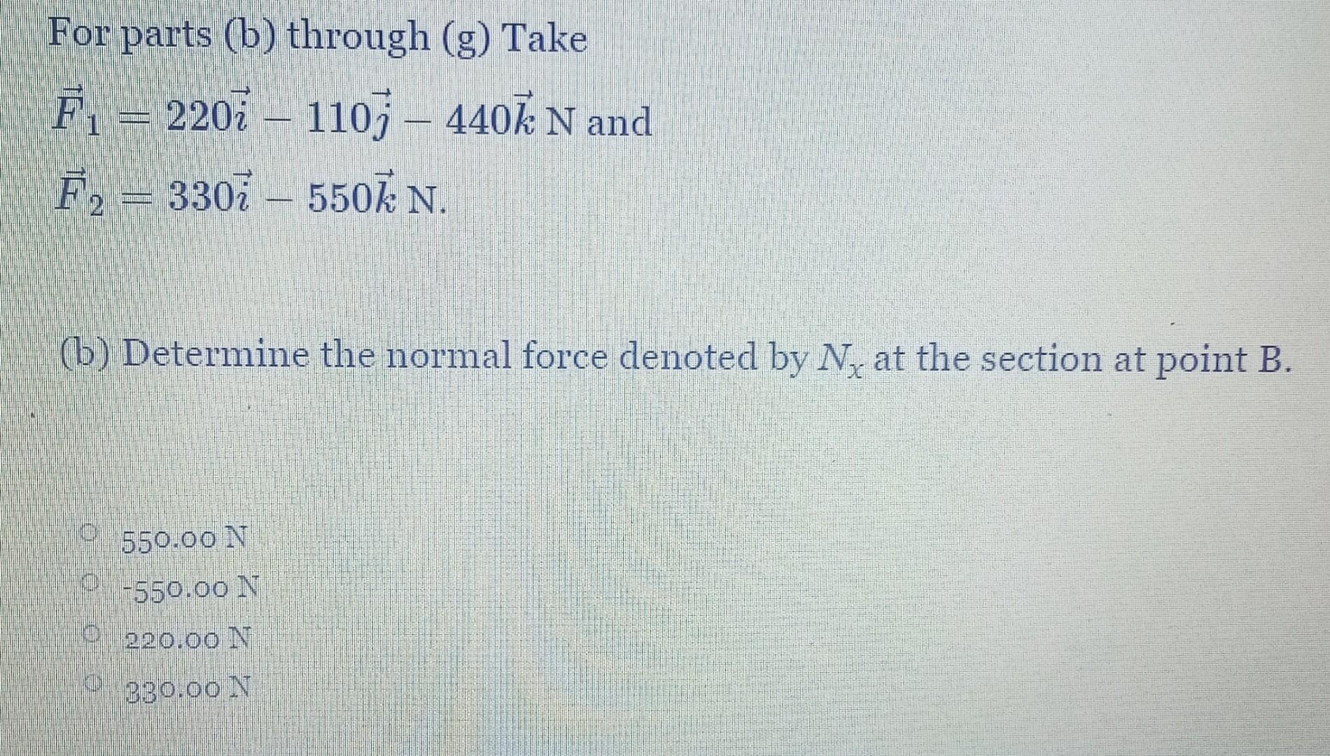 Solved Determine the x, y, z components of internal loading | Chegg.com