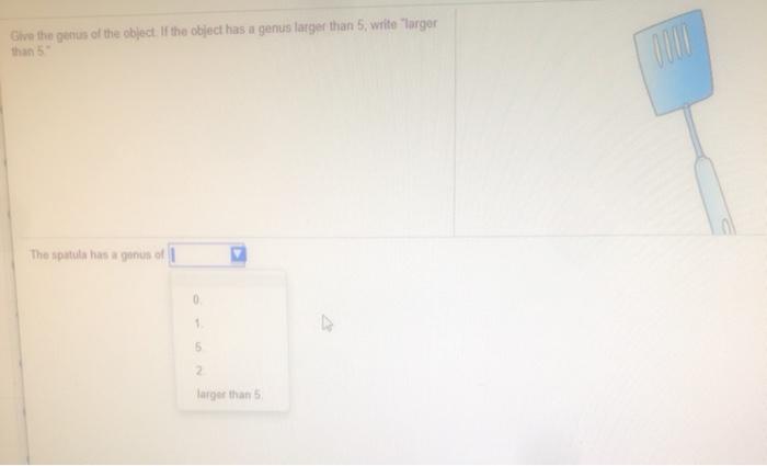 Solved Give the genus of the object. If the object has a | Chegg.com