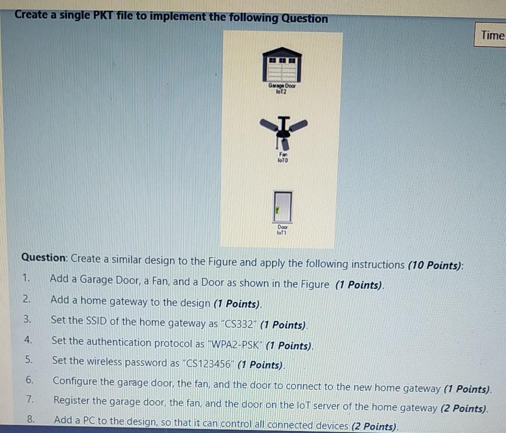 Solved Create a single PKT file to implement the following | Chegg.com