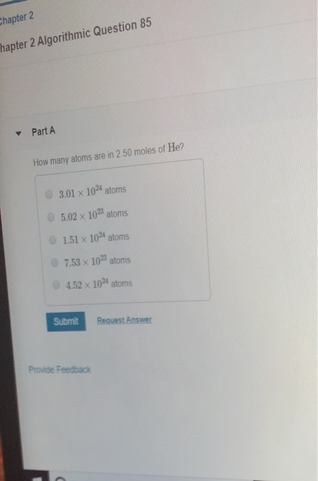 Solved Chapter 2 hapter 2 Algorithmic Question 85 Part A How | Chegg.com