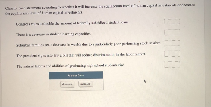 Solved Classify each statement according to whether it will | Chegg.com