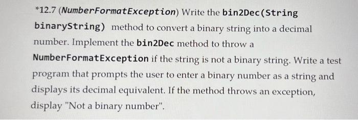 Solved 127 Numberformatexception Write The 8003