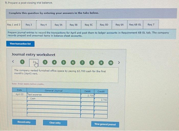 Solved Problem 3-5A (Algo) Applying the accounting cycle LO | Chegg.com