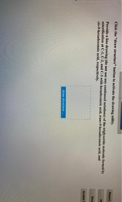 Solved Click the "draw structure" button to activate the | Chegg.com