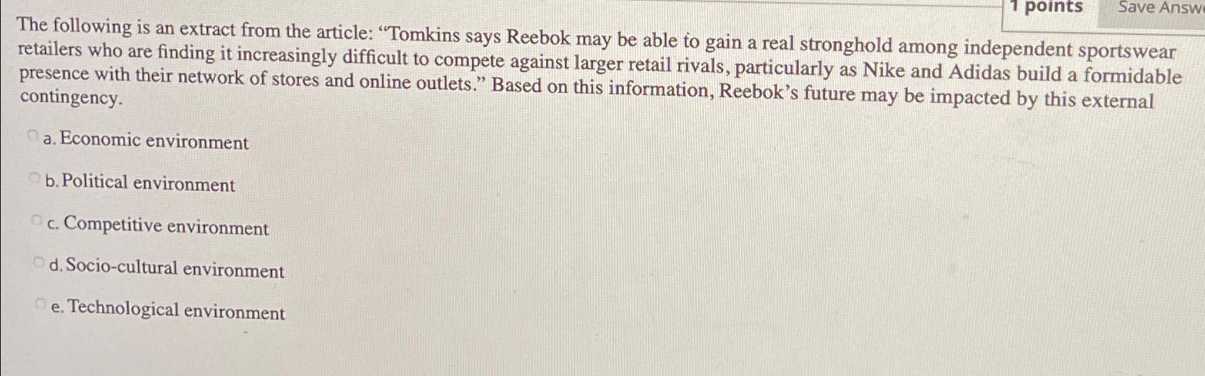 Solved The following is an extract from the article: | Chegg.com