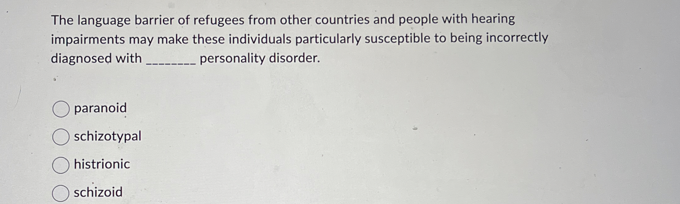Solved The language barrier of refugees from other countries | Chegg.com