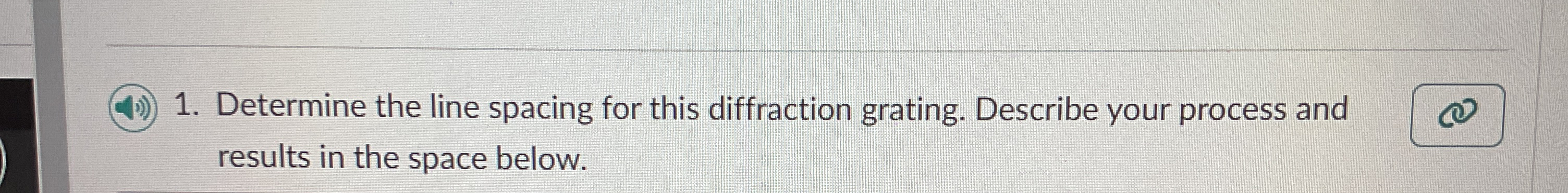 Solved Determine the line spacing for this diffraction | Chegg.com