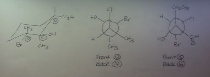 Solved Cl "CH₂a D HO H Br .CL CH3 OH H -CH₃ HD CH₃ Br CH3 | Chegg.com