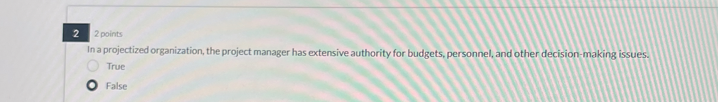 Solved 22 ﻿pointsIn a projectized organization, the project | Chegg.com