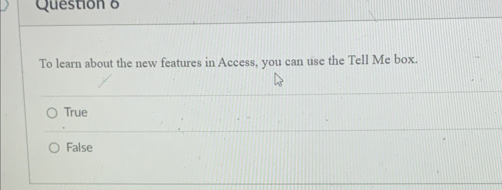 Solved Question oTo learn about the new features in Access, | Chegg.com