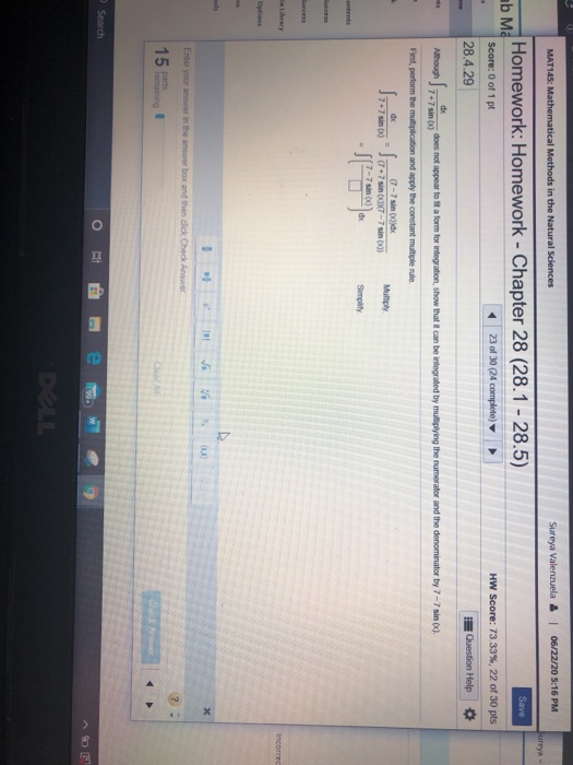Solved MAT145: Mathematical Methods in the Natural Sciences | Chegg.com