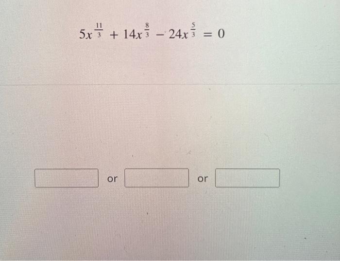 Solved Solve the following equation by factoring | Chegg.com