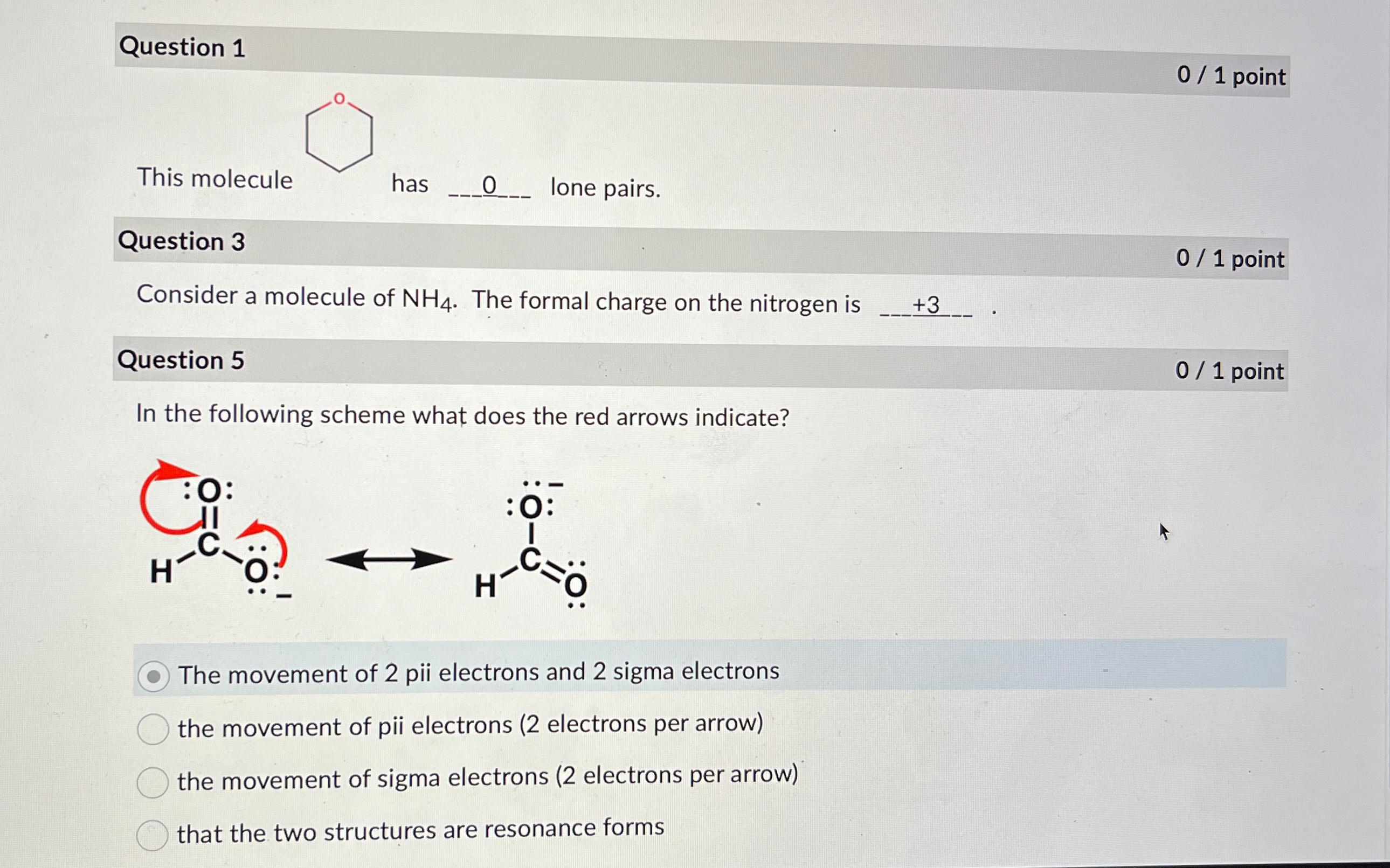 Solved Question 101 pointThis molecule has 0? lone | Chegg.com Solved Question 101 pointThis molecule has 0? lone | Chegg.com