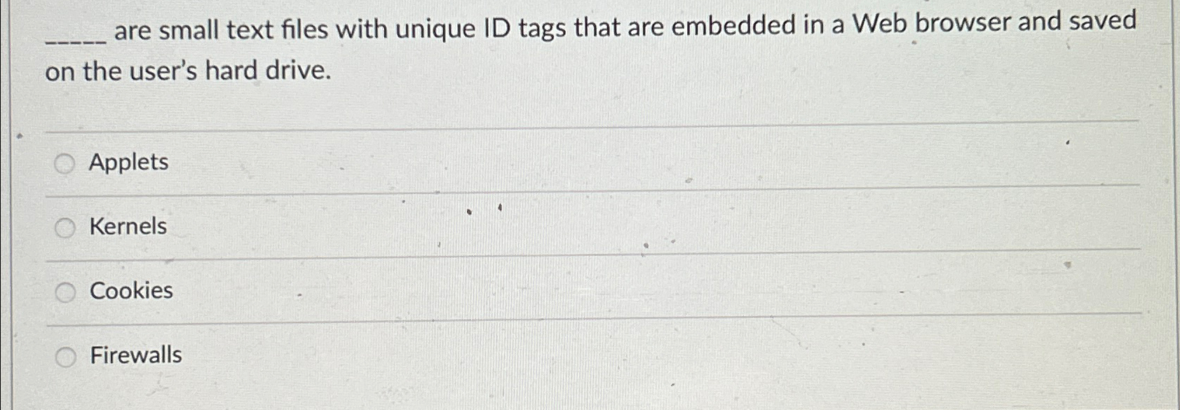 Solved are small text files with unique ID tags that are | Chegg.com