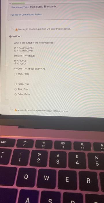 Solved Remainiog Time. 56 minutes, 18 seconds. Quention | Chegg.com