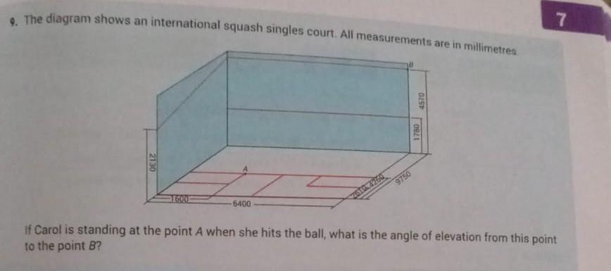 Solved 9. The diagram shows an international squash singles | Chegg.com