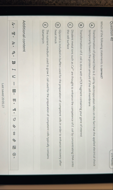 Solved Question 40Which of the following statements is | Chegg.com