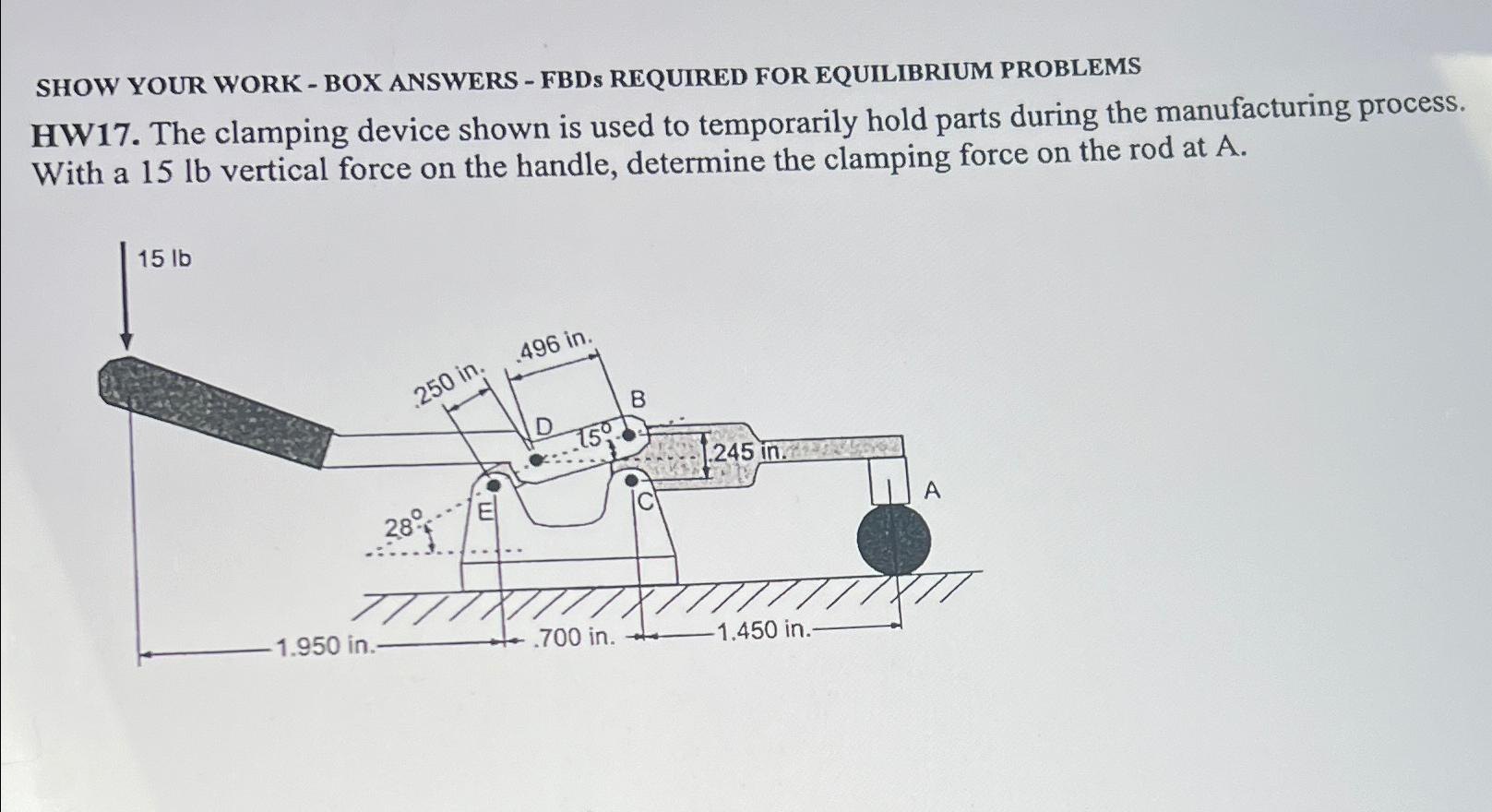 Solved SHOW YOUR WORK - ﻿BOX ANSWERS - ﻿FBDS REQUIRED FOR | Chegg.com
