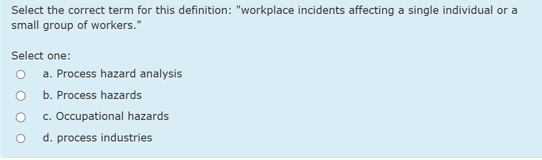 Solved Select the correct term for this definition: | Chegg.com