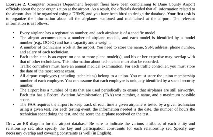 Solved Exercise 2. Computer Sciences Department frequent | Chegg.com