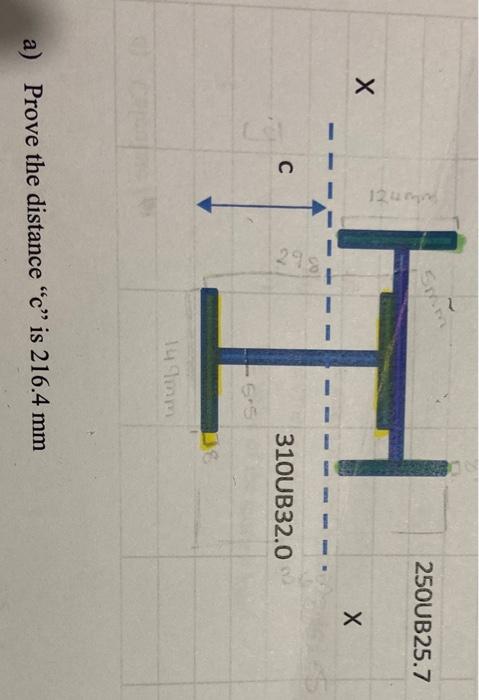 Solved Snima 250UB25.7 Х CI X - 09 с 310UB32.0 DS a) Prove | Chegg.com