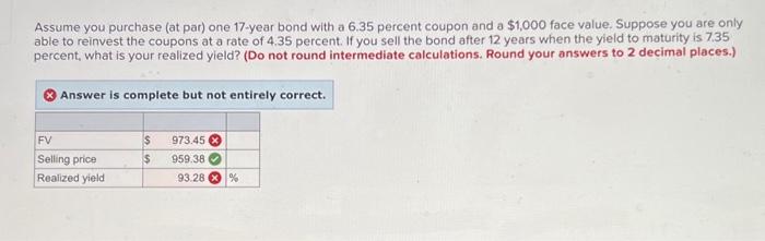 Solved Assume you purchase (at par) one 17-year bond with a | Chegg.com